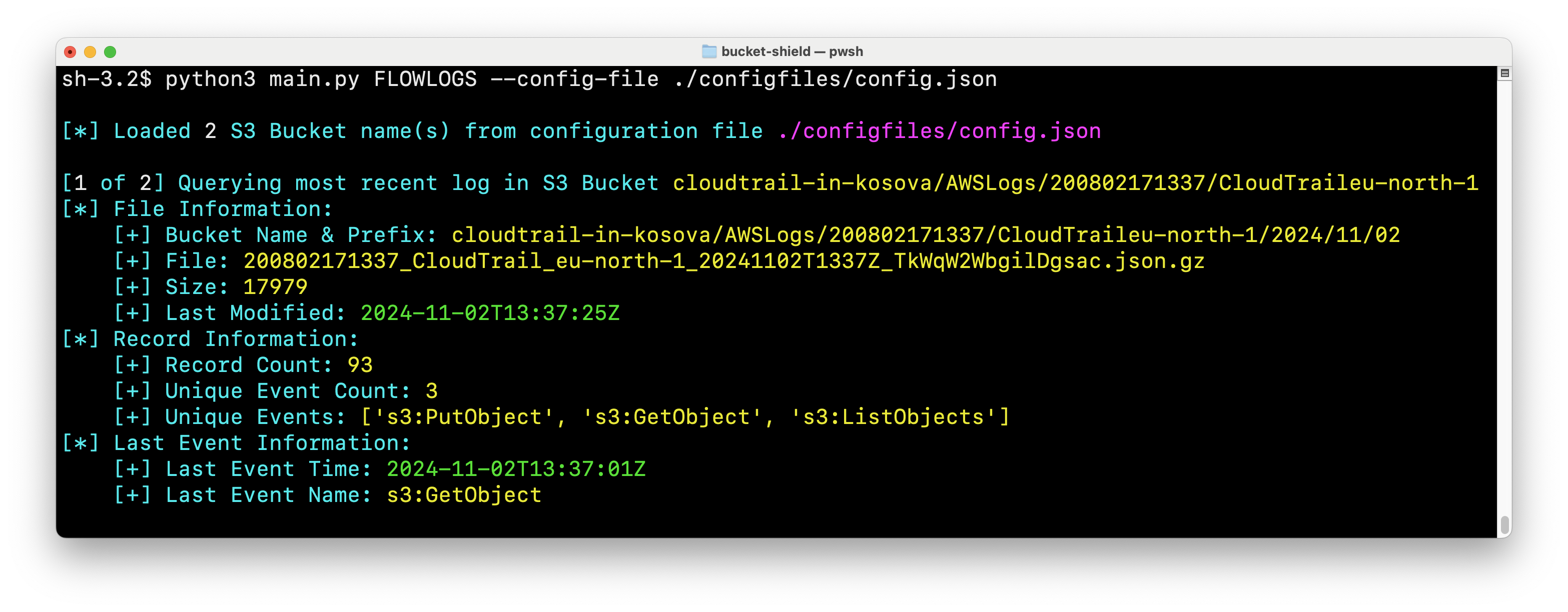 BucketShield is a monitoring and alerting system built for AWS S3 buckets and CloudTrail logs